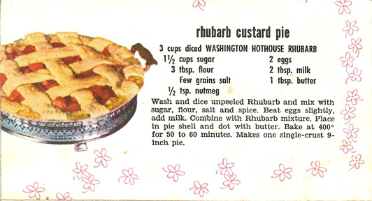 Sumner, WA ~ Rhubarb Pie Capital of the World